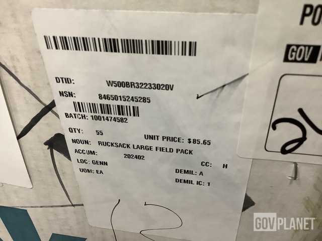 Surplus (55) Large Field Rucksacks in Chambersburg, Pennsylvania ...