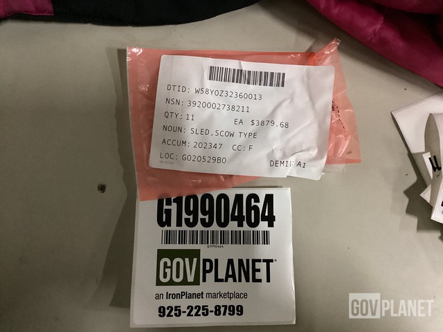 Surplus Aero Products Scow Type Plastic Sled in Wasilla, Alaska, United ...