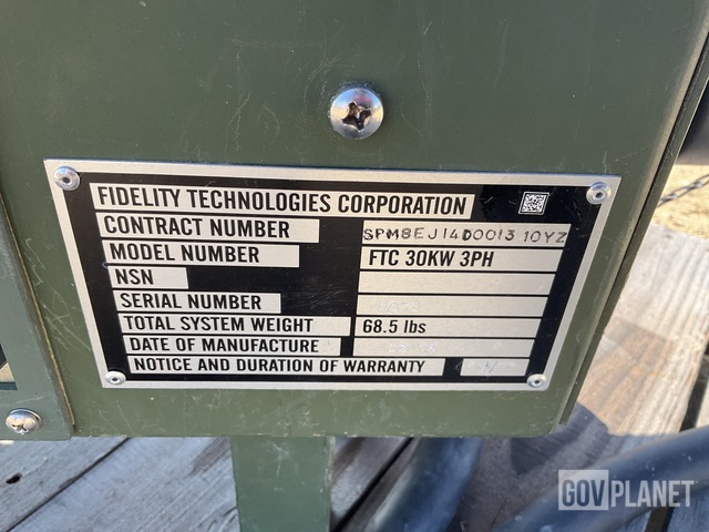 Surplus Fidelity Technologies FTC 30KW 3PH Portable Load Bank in ...