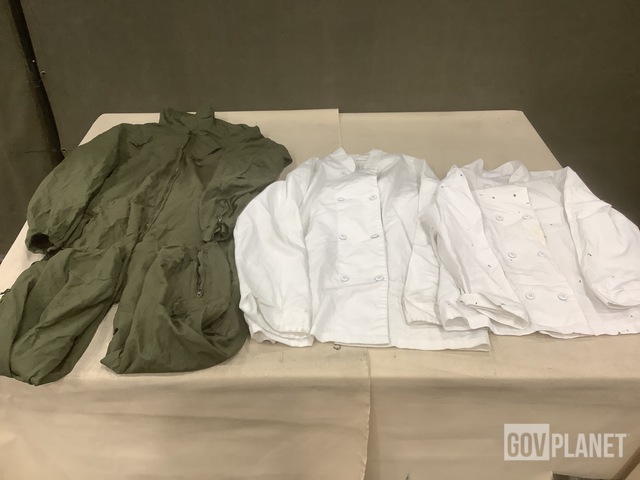 Surplus (25) Women's Smocks, (6) Crewmen's Coveralls, (8) Unisex Smocks ...