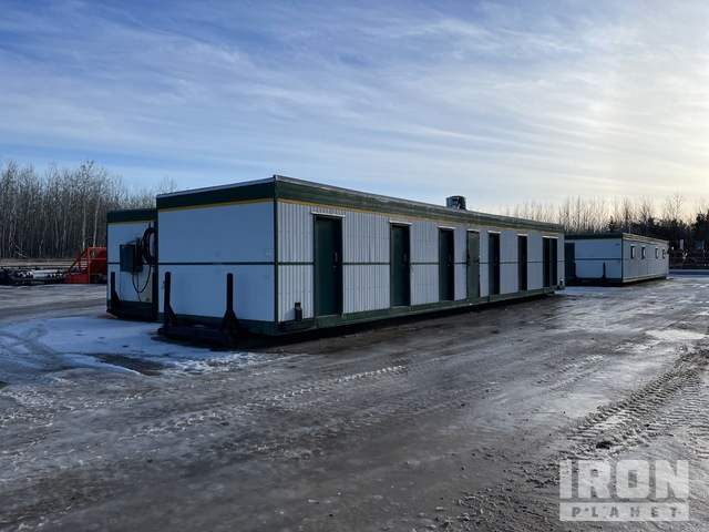 Custom Structures 5 Unit 60 ft x 12 ft 21 Person Skid-Mounted Mobile ...