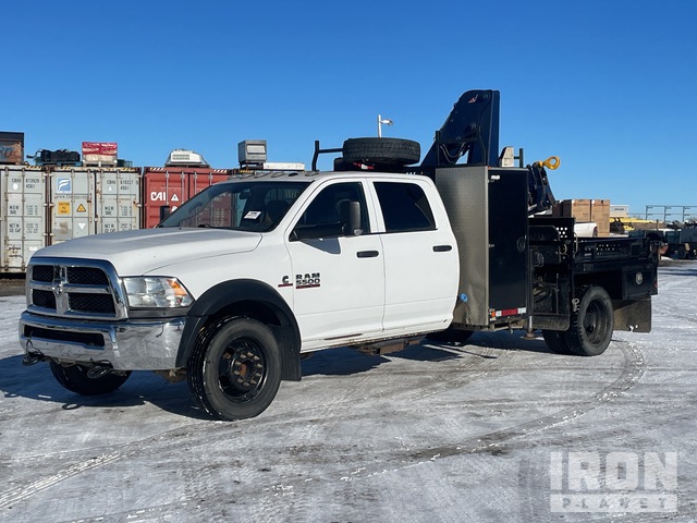 Amco Veba 907N 4010 lb Knuckle Boom on 2013 Dodge Ram 5500 4x4 Crew Cab Boom Truck in Estevan ...