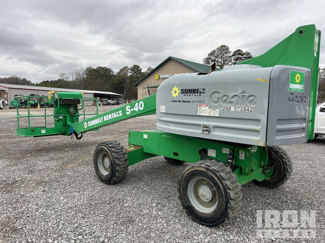 2014 Genie S40 4WD Diesel Telescopic Boom Lift in Hollywood, Alabama ...