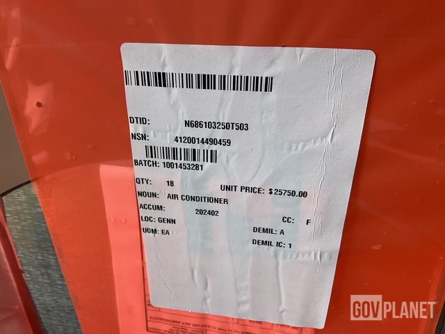 Surplus (2) Keco FDECU-5 Field Deployable Environmental Control Units ...