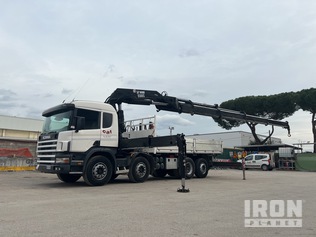 1999 Hiab 550S 15550 kg Articulated Boom on 1999 Scania 124GB 8x2 ...