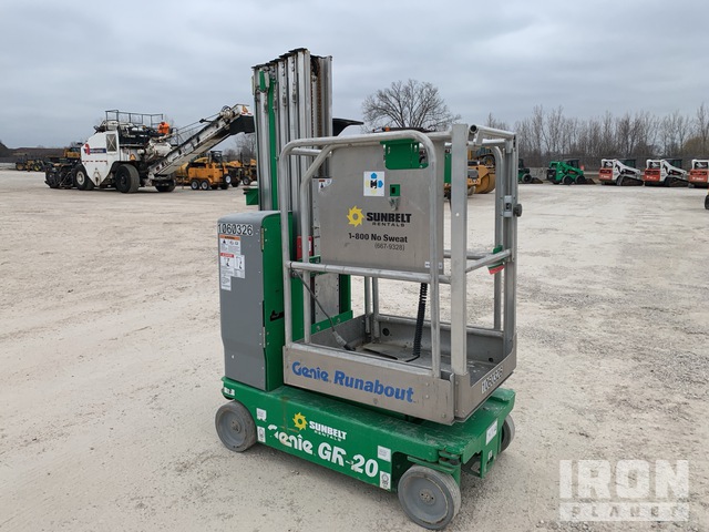 2017 Genie GR-20 Electric Vertical Mast Lift in Morris, Illinois ...