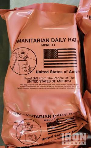 Surplus HDR MRE (48) Cases Humanitarian Daily Ration MRE Meals by ...