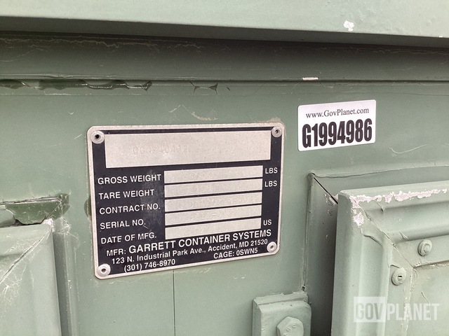 Surplus Garrett Container Systems CON940432 Storage Container in ...