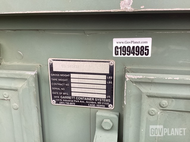 Surplus 1997 Garrett Container Systems CON940432 Storage Container in ...