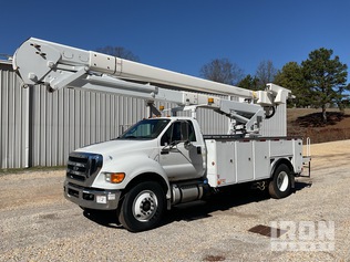 2012 Terex Hi-Ranger 5TC-55 55 ft on 2015 Ford F-750 XL Super Duty XL 4x2 Cable Placer Bucket ...