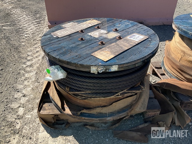Surplus (2) Reels of Hagglunds 3877851-814 Winch Luffing Wire Rope in ...