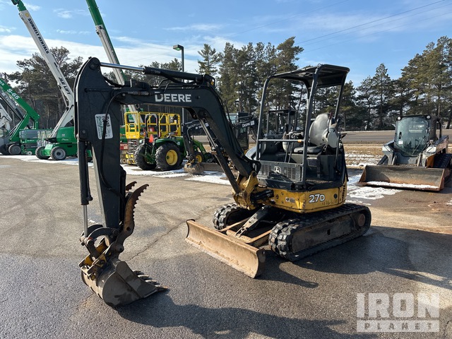 2012 John Deere 27D Mini Excavator in Escanaba, Michigan, United States ...