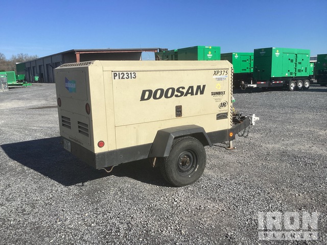 2012 Doosan XP375WCU 375 cfm Mobile Air Compressor in Geismar ...