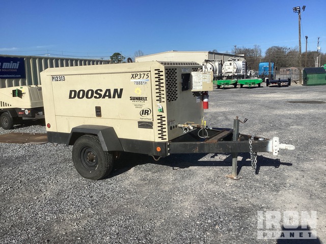 2012 Doosan XP375WCU 375 cfm Mobile Air Compressor in Geismar ...