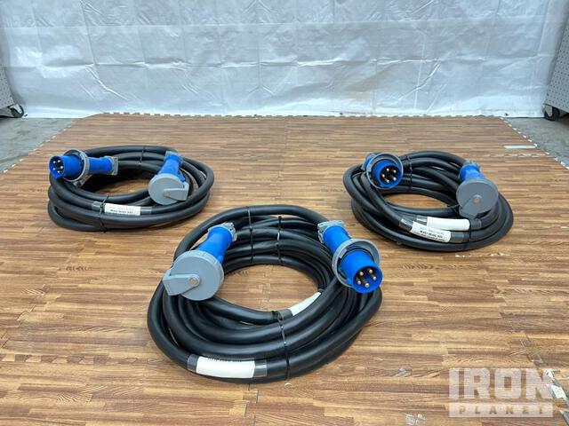 Quantity of (3) LEX 60 Amp 50 ft Electrical Distribution Pin & Sleeve ...