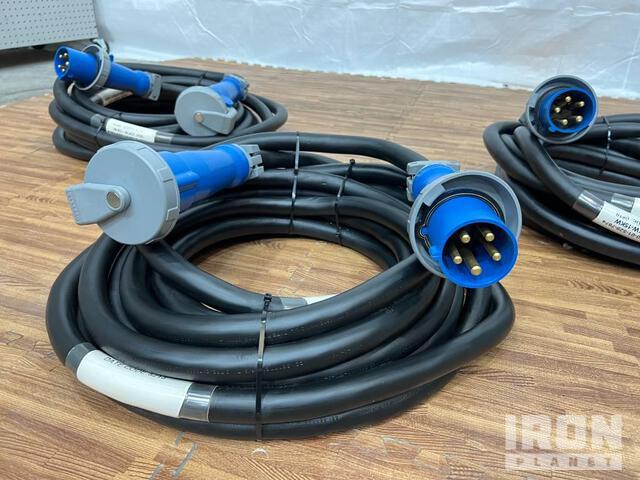 Quantity of (3) LEX 60 Amp 50 ft Electrical Distribution Pin & Sleeve ...