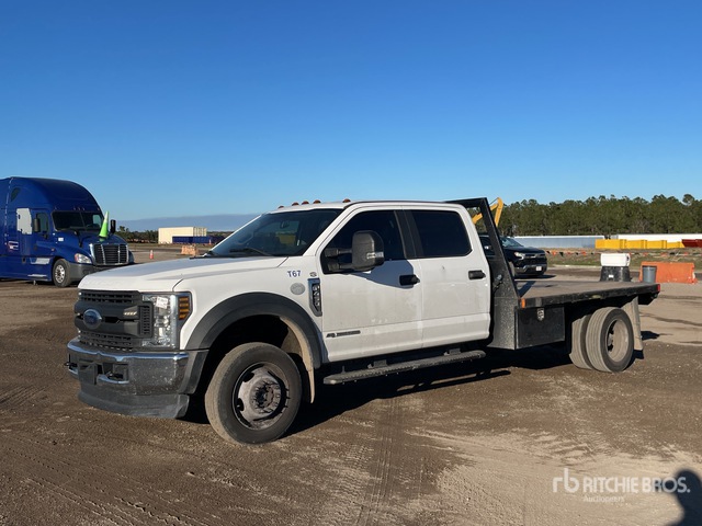 2018 Ford F-450 4x4 Crew Cab Flatbed Truck in Dundee, Florida, United ...