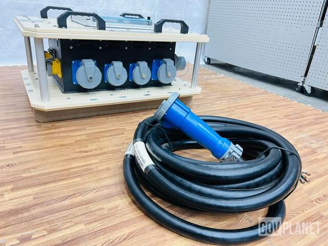 Surplus LEX 30KW 200 Amp Power Distribution Spider Box & 100 Amp ...