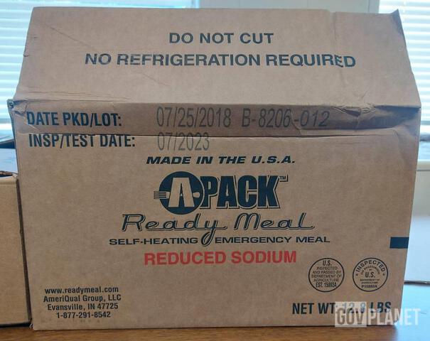 Surplus A-PACK MRE (6) Cases of A Pack Reduced Sodium Self-Heating ...