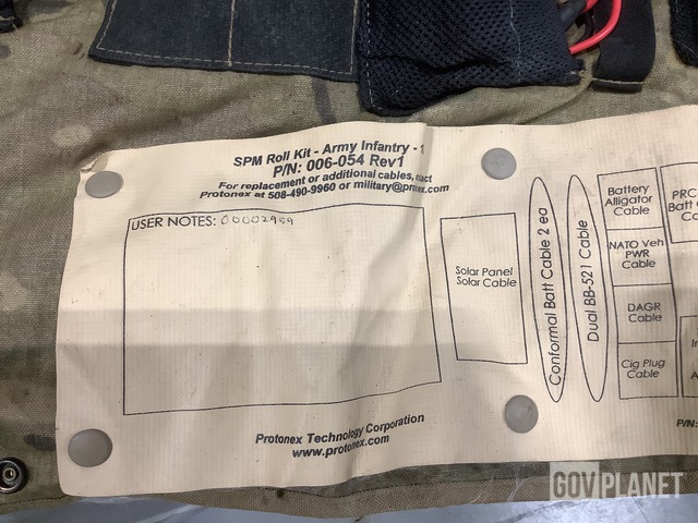 Surplus (6) Protonex Technology 006-054 SPM Infantry Roll Kits in ...