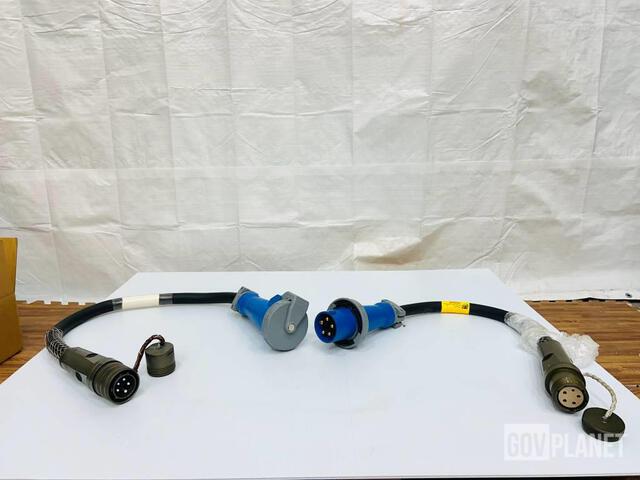 (2) 60 AMP Military Male to Female Hubbell Connector Adapters in ...