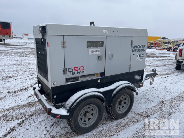 2015 Wacker Neuson G50 38 kW Mobile Generator Set (Inoperable) in ...