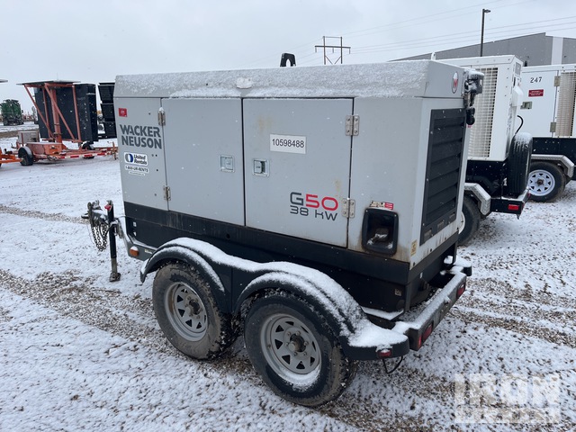 2015 Wacker Neuson G50 38 kW Mobile Generator Set (Inoperable) in ...