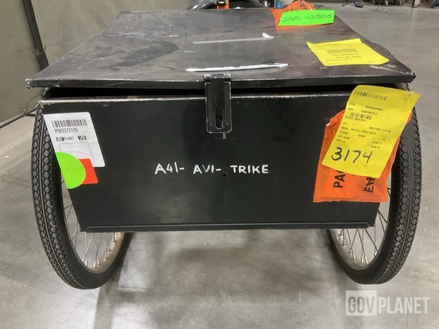 Surplus Worksman Cycles Industrial Tricycle w/Rear Cabinet in ...