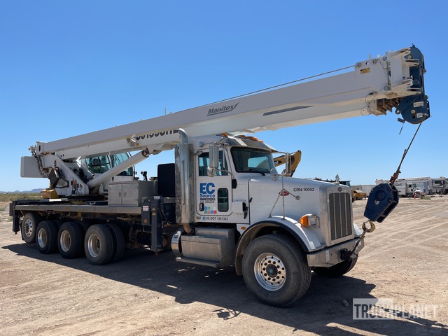 2013 Manitex 50155SHL 100000 lb Articulated Boom on 2014 Peterbilt 365 ...