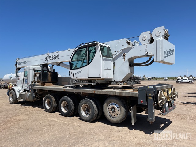 2013 Manitex 50155SHL 100000 lb Articulated Boom on 2014 Peterbilt 365 ...