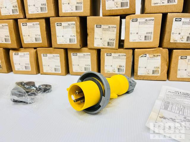 Surplus Quantity of (40) LEX 30 Amp Hubbell Pin & Sleeve Plug Adapter ...