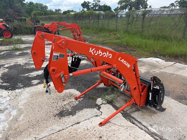 Lot of (1) Kubota LA526 Front Loader Attachment & (1) Land Pride ...