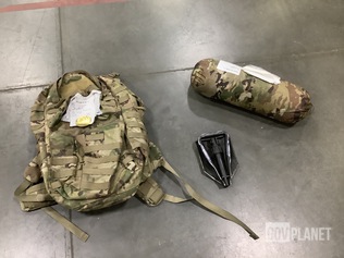 Surplus (2) MOLLE Rucksack Sets, (10) Entrenching Hand Tools & Assorted ...