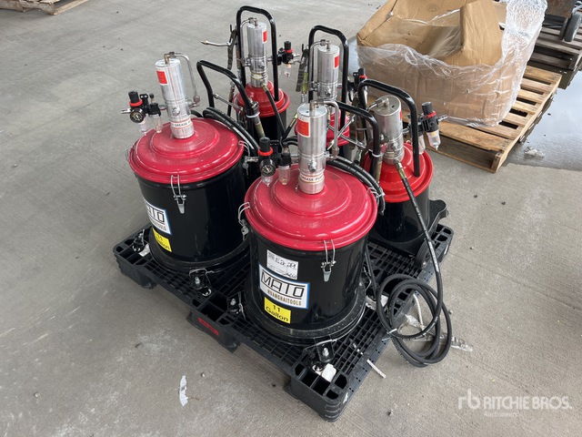 Quantity of (5) 2024 Mato GPP Pneumatic Grease Pump (Unused) | Ritchie Bros. Auctioneers