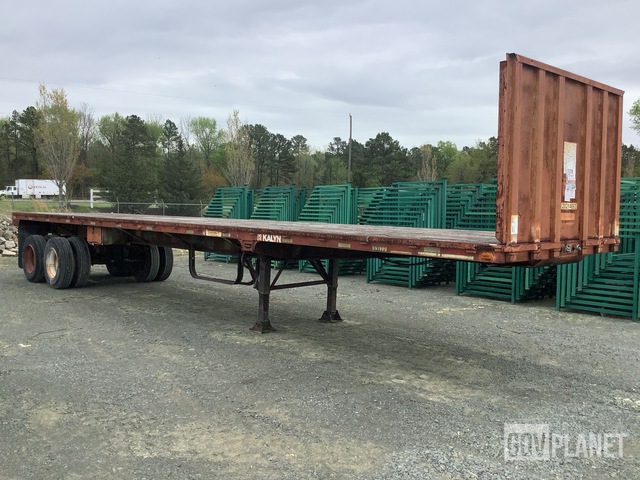 Surplus 1994 Kayln KP-40 Flatbed Trailer in Butner, North Carolina ...