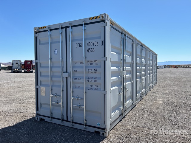 2024 AGT 40 ft HQ 40 ft One-Way High Cube Multi-Door Storage Container ...