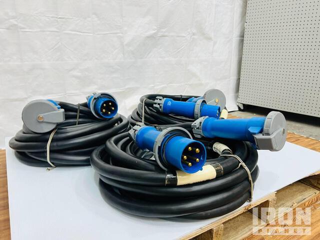 Surplus Quantity of (3) LEX 100 Amp 50 ft Electrical Distribution Pin ...