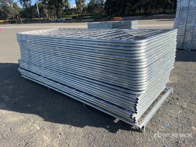 Quantity of (30) BYT 3 m x 1.17 m Galvanised Mesh Livestock Gate ...