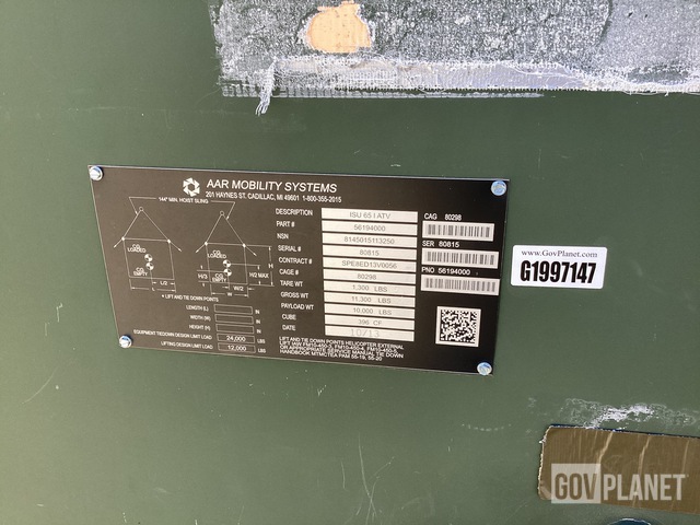 Surplus AAR Mobility Systems ISU 65 I ATV Storage Container in ...