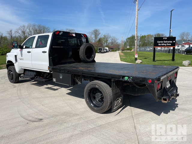 2022 Chevrolet Silverado 5500 HD 4x4 Crew Cab Flatbed Truck in Fort ...