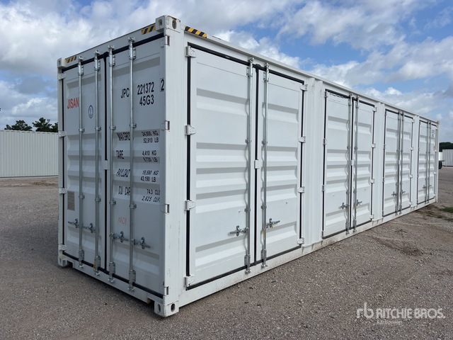 2024 Jisan 40 ft One-Way High Cube Multi-Door Storage Container ...