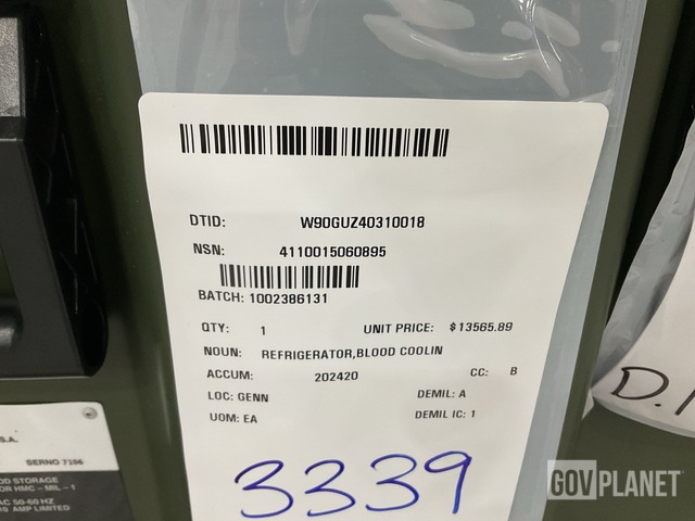 Surplus AcuTemp HemaCool Mobile Blood Storage & Cooling Refrigerator in ...