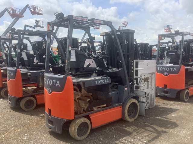 2017 Toyota 8FBCHU25 Electric Forklift in South Vienna, Ohio, United ...