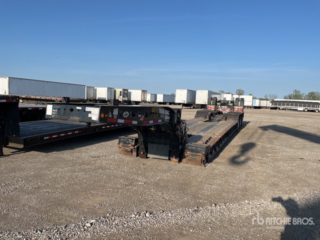 2015 Trail King TK110HDG543 55 ton Tri/A Removable Gooseneck Lowboy ...