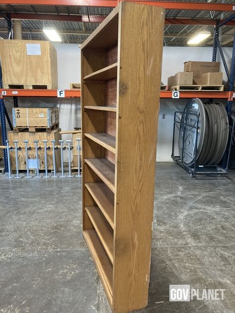 Solid Oak Wood Shelving Bookshelf Home Office Business Workshop Storage ...