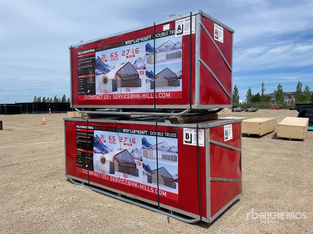 HIlls Industrial 50 ft x 40 ft x 26 ft Storage Building (Unused ...