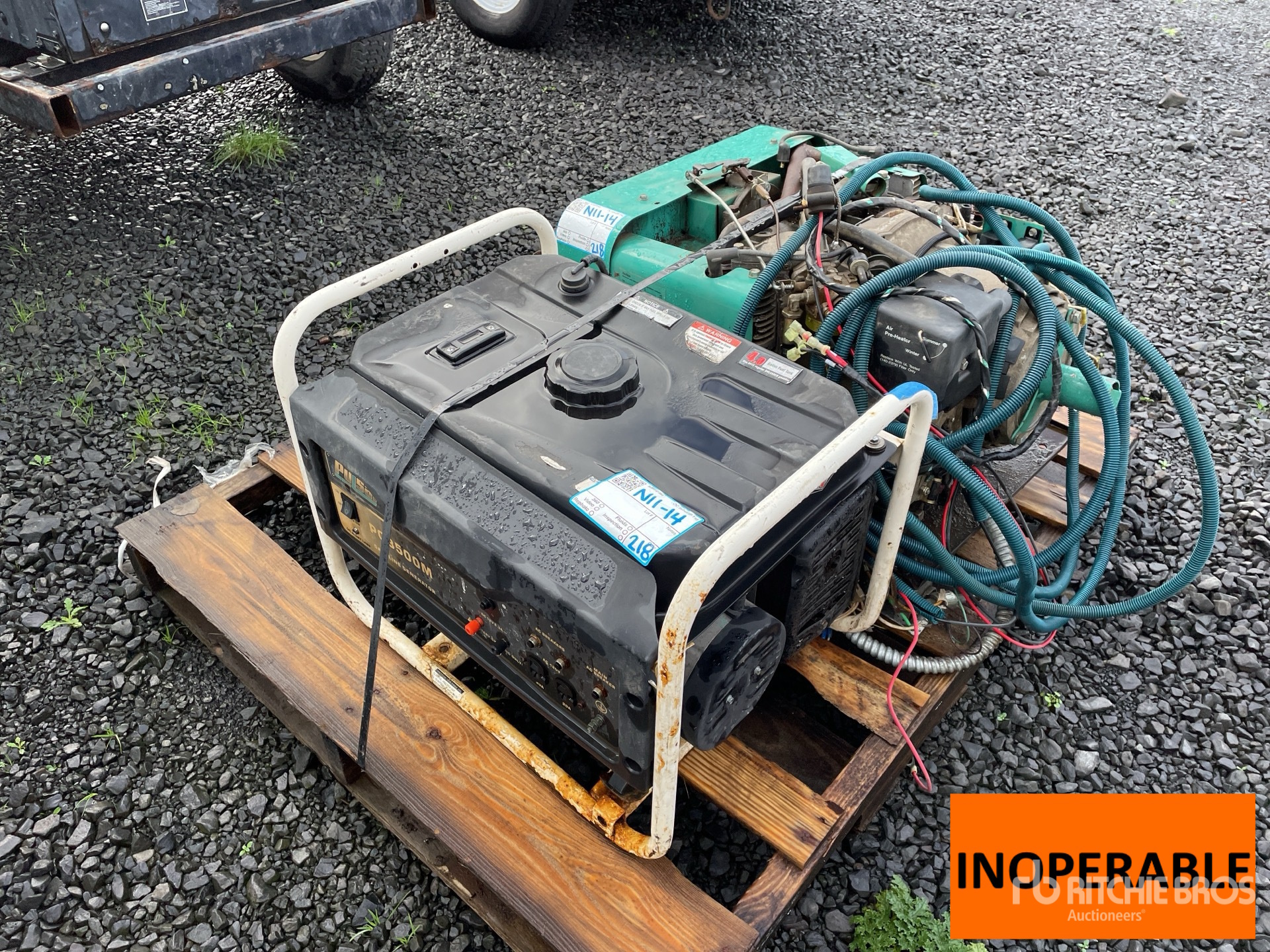 Quantity of (2) 6.5 kW Skid-Mounted Portable Generator Set (Inoperable ...