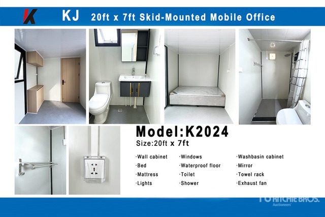 2024 KJ K2024 20 ft x 7 ft Skid-Mounted Office Container (Unused ...