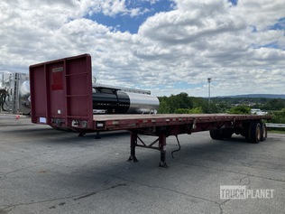 2007 Manac 12248A01 T/A 48 ft - 80 ft Extendable Flatbed Trailer in ...