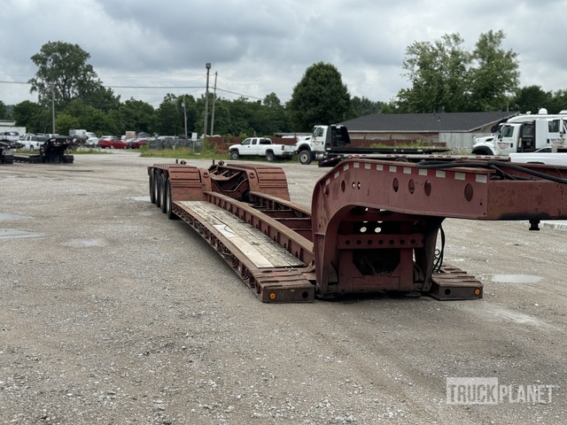2005 Fontaine TH604DSR 60 ton Quad/A Removable Gooseneck Lowboy Trailer ...